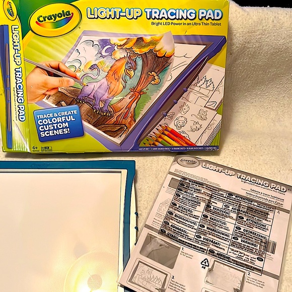 Crayola | Toys | New Kids Crayola Lightup Led Power Tablet Tracing Pad ...